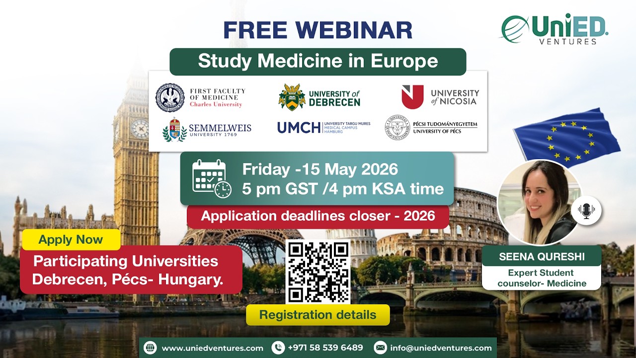 Missade du webbinariet? Studera medicin i Europa | Toppuniversitet och studievägar 2026 🎓🌍