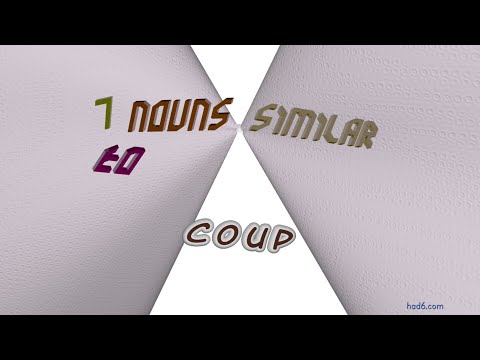 coup - 7 nouns which mean coup (sentence examples)