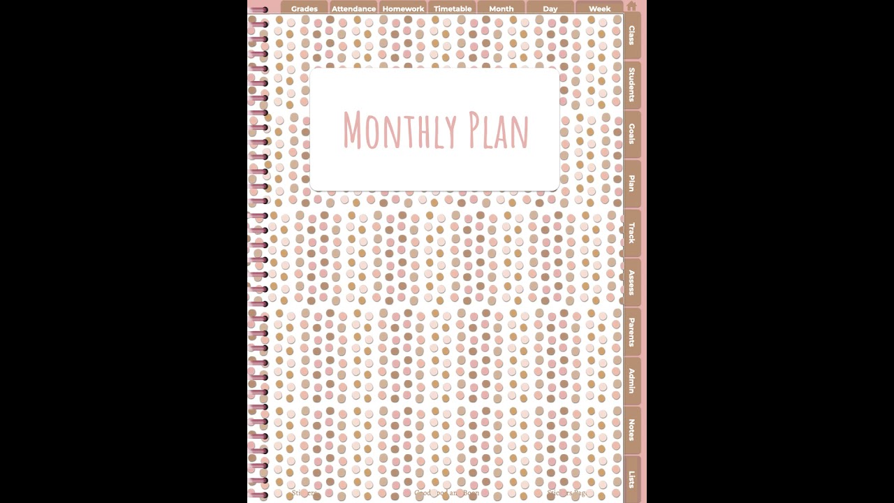Boho Teacher Digital Planner