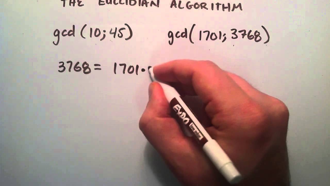 How to Find the Greatest Common Divisor by Using the Euclidian Algorithm