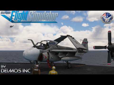 A-6 Intruder by Deimos Inc - Full Start Up, Flight and Review - Microsoft Flight Simulator