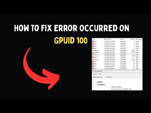 How To Fix Error Occurred On Gpuid 100