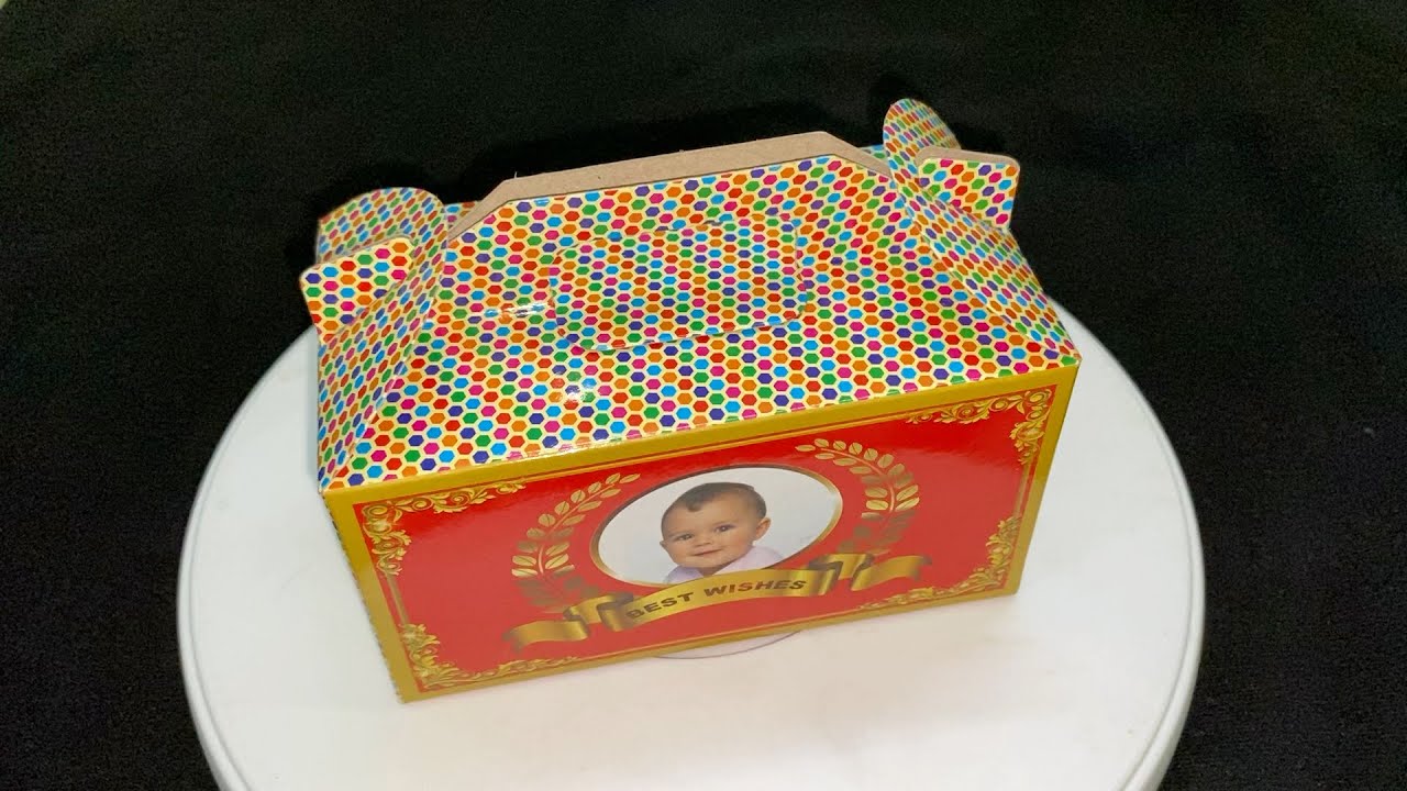 SN 15 Multi Color paperboard box for 500g Packing (Food Grade) | KMC Packaging Laddu Box
