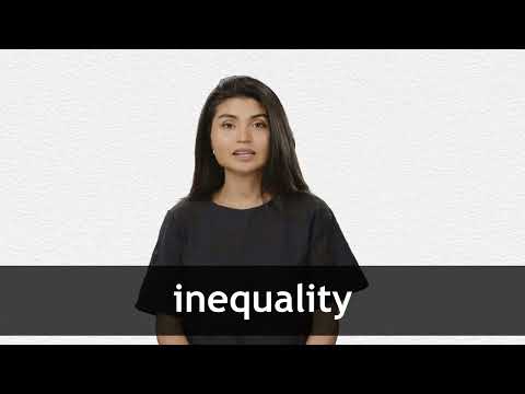 How to pronounce INEQUALITY in American English