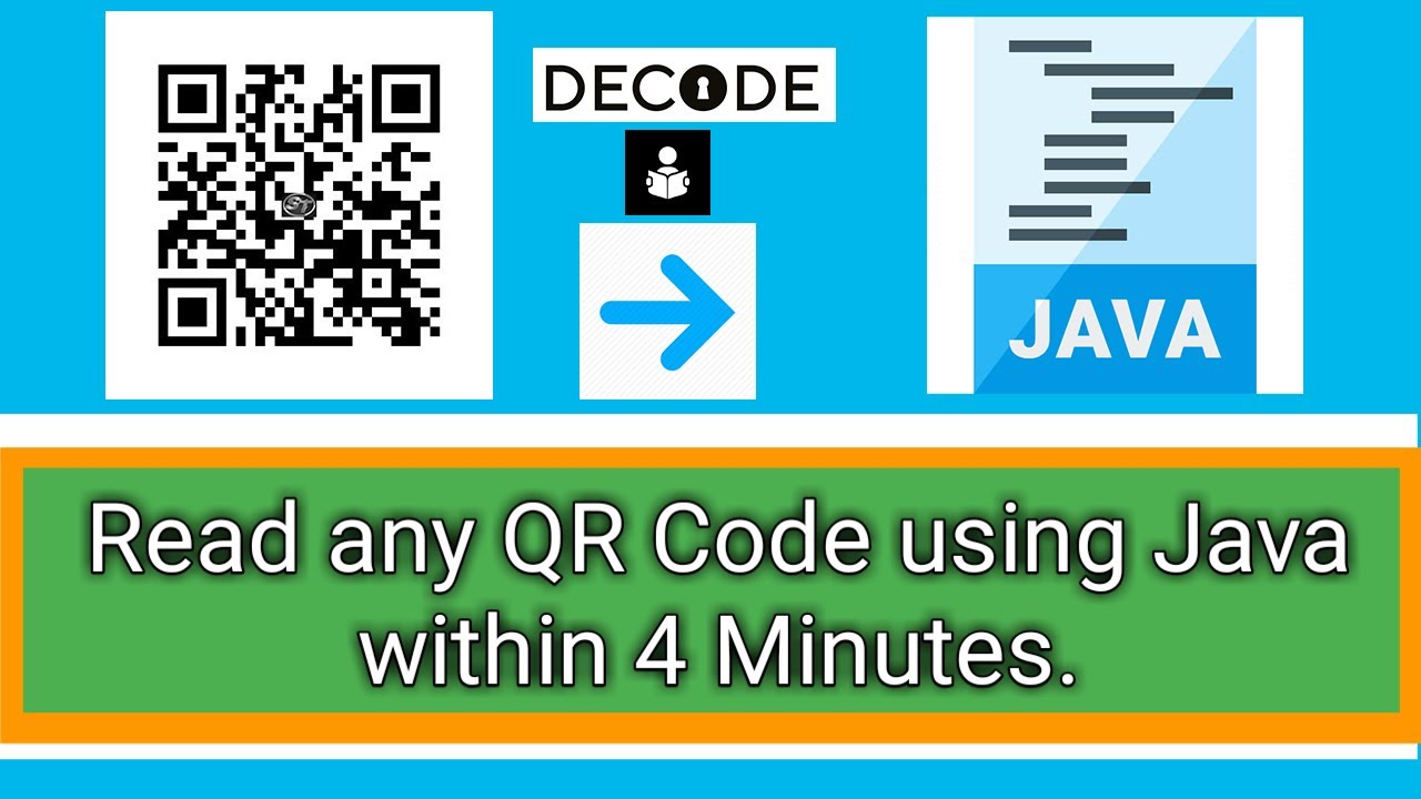 How to Read QR Code via Java within 5 minutes | Decode QR code using Java Program.