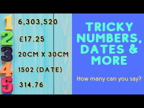 PRONOUNCE LARGE NUMBERS IN ENGLISH | Advanced English numbers How to say fractions in English |
