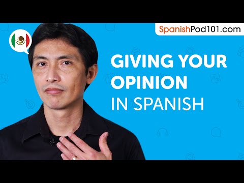 Learn How to Share your Opinion in Spanish | Can Do #11