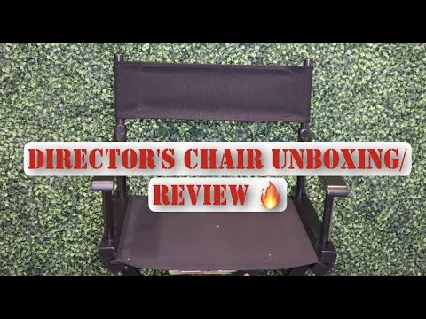 DIRECTOR'S CHAIR UNBOXING/ REVIEW | Tay The Loner