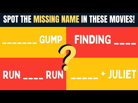 IMPOSSIBLE MOVIE QUIZ: Find the Hidden Names in Film Titles! (98 Names, Can You Spot Them?)