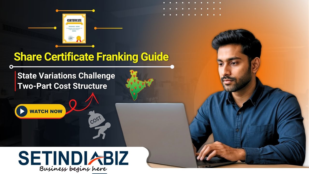💼 Share Certificate Franking Guide | Stamp Duty & Compliance 2026 | Setindiabiz