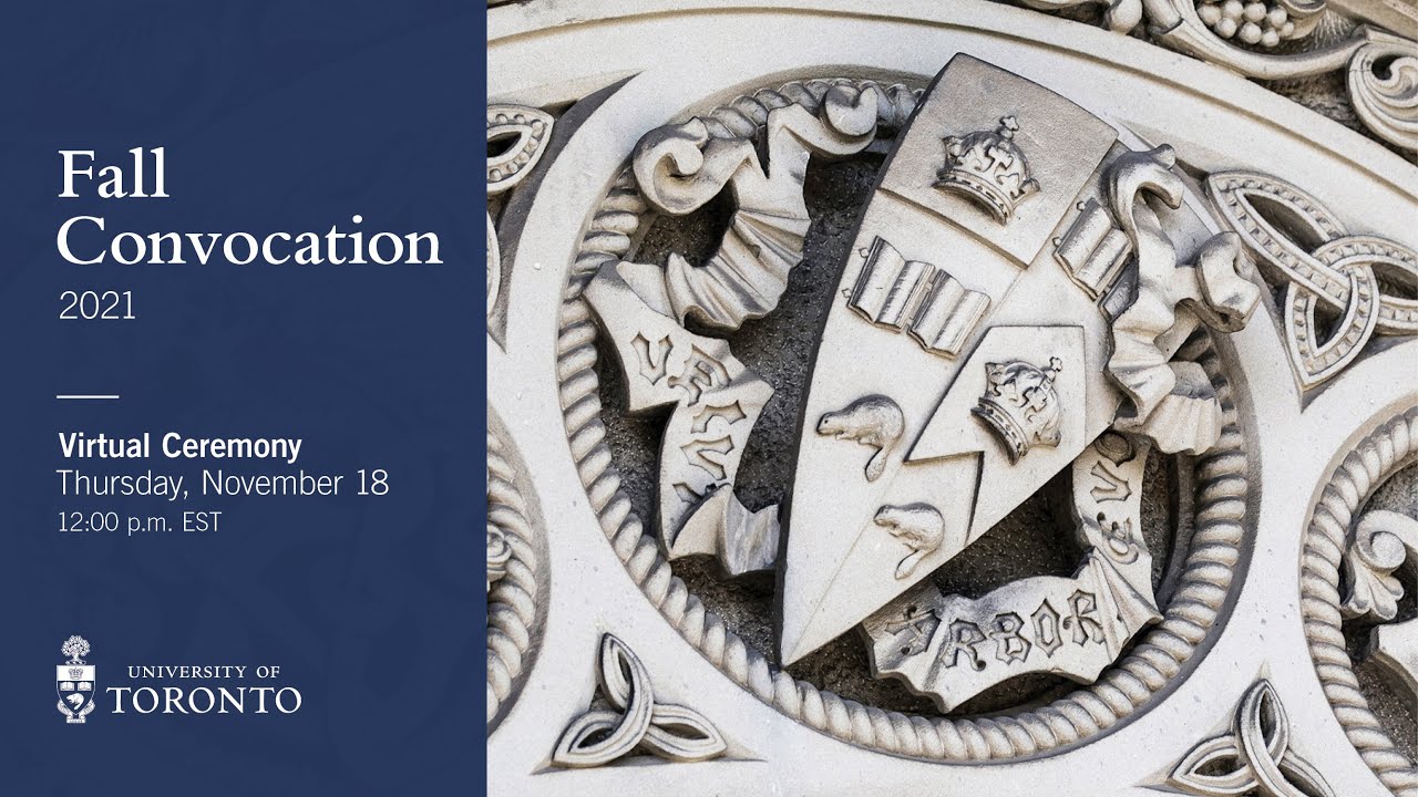 Fall Convocation 2021 #UofTGrad21 Described Video