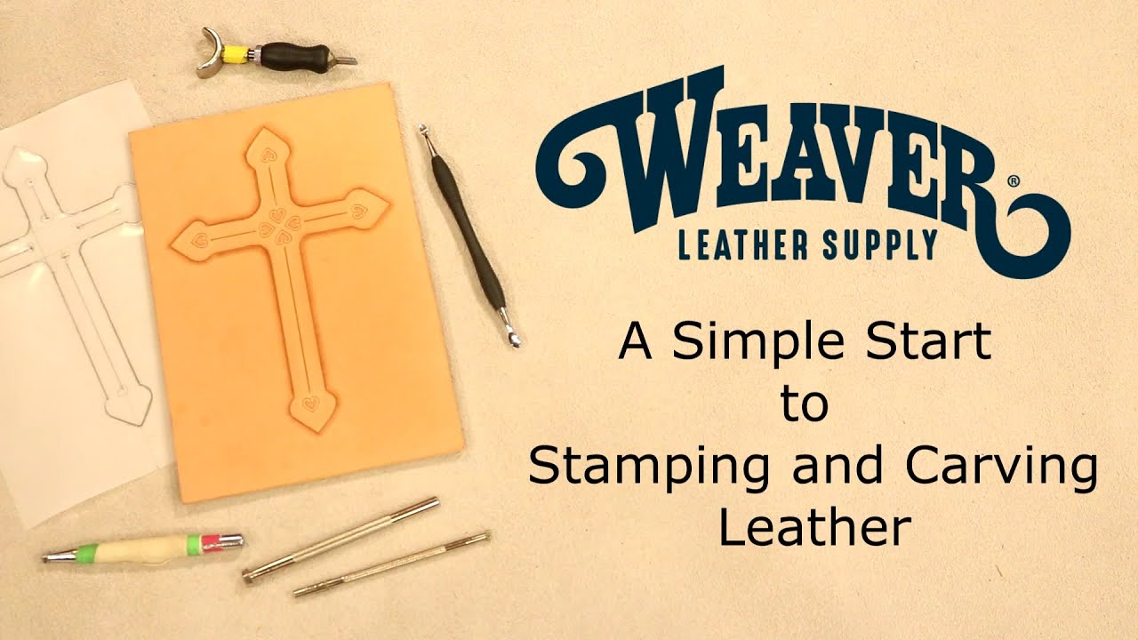 Beginner’s Guide to Leather Tooling: Simple Carving & Stamping in this Leather Cross Project