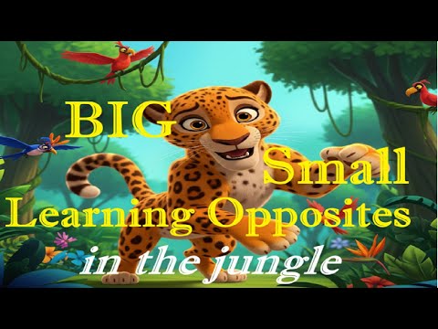 Learning Opposites | Jungle Vocabulary | Toddler Learning
