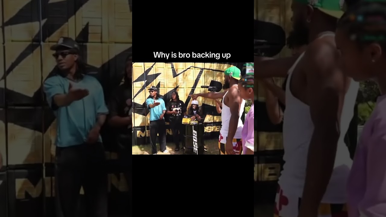 Bro backing up like crazy