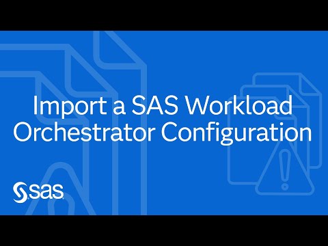 SAS Demo | SAS Viya Workload Management: Import a SAS Workload Orchestrator Configuration from SAS 9