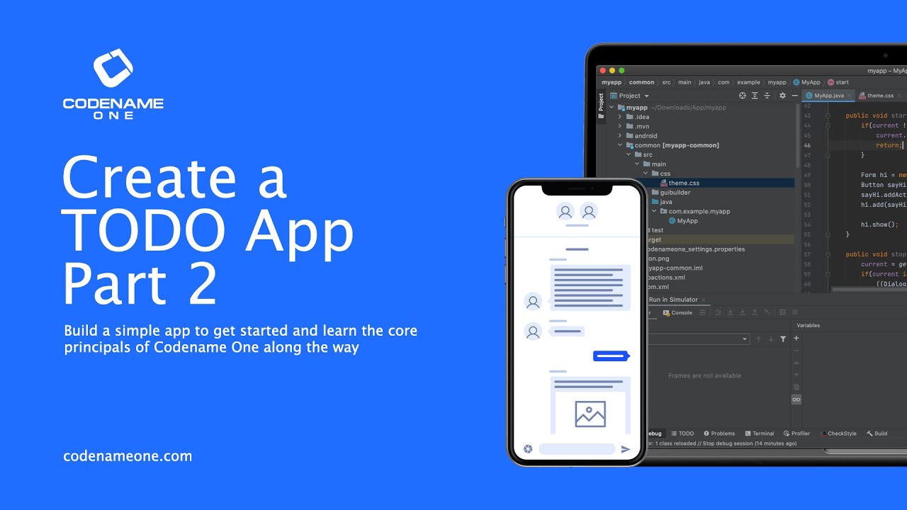 Create a TODO App on mobile devices using Java for iOS, Android etc. - Part 2