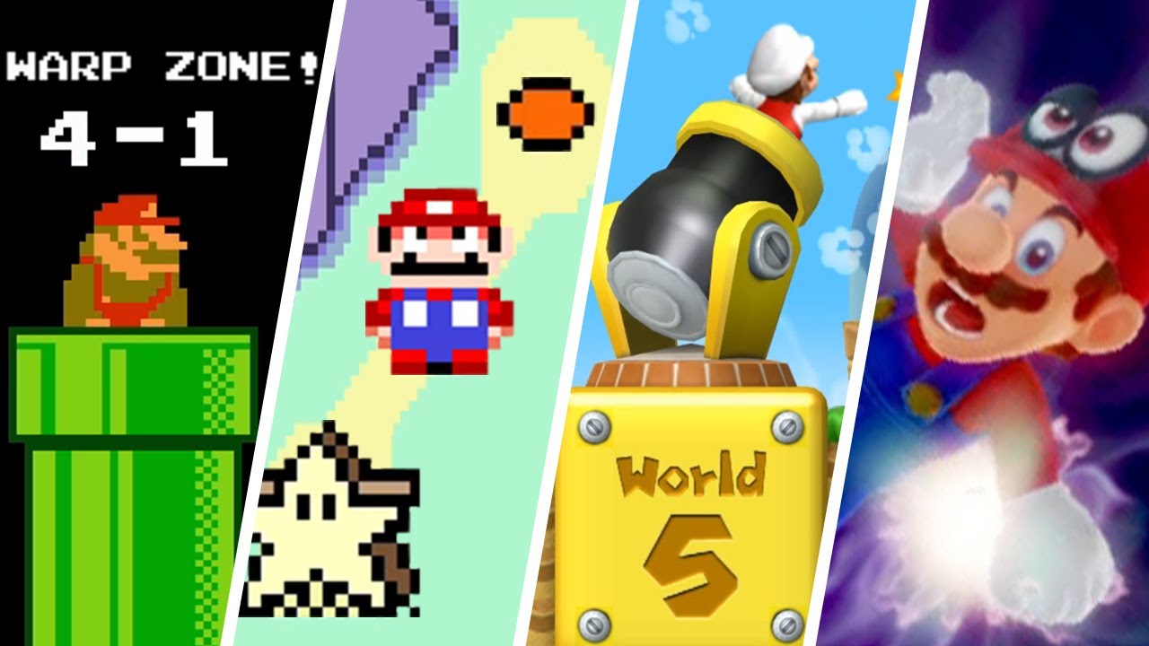 Evolution of Warp Zones in Super Mario Games (1985-2021)