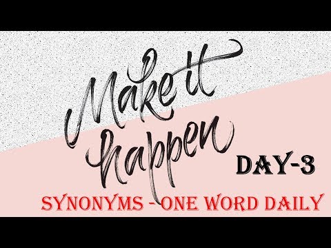 Day 3 - Synonyms of word 'information'