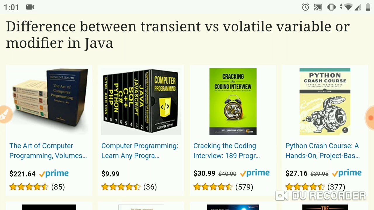 #transient #volatile #java Difference between transient vs volatile