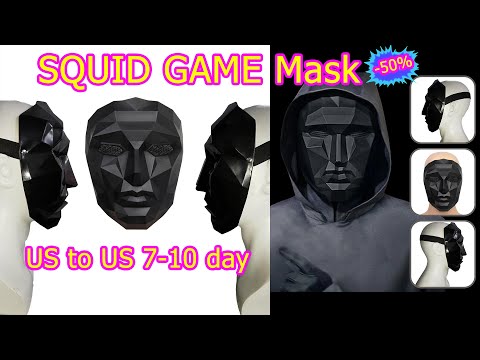Squid Game Mask Cosplay Mask Front Man, Boss Mask Squid Games Face Cover Masks 2tshirtt
