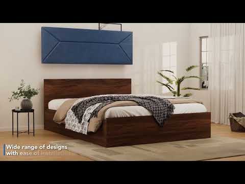 Niyama Bed With Premium Leatherette Fabric And Box Storage - Queen Bed