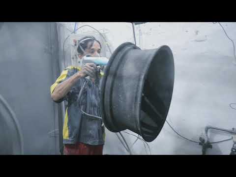 VELG OEM TRAX DI POWDER COATING! GLOSS GUNMETAL METALLIC!