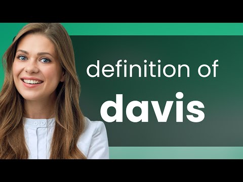 Davis — DAVIS meaning