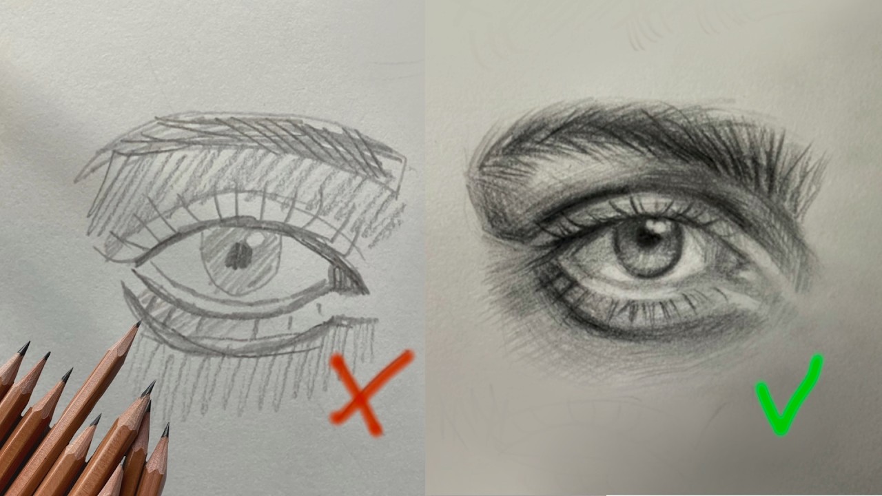 Stop Drawing Eyes Like This | 5 Minute Eye Tutorial