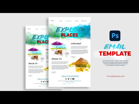 Best Email Marketing Newsletter Templates Design | Adobe Photoshop Tutorial