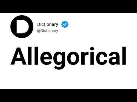 Allegorical Meaning In English
