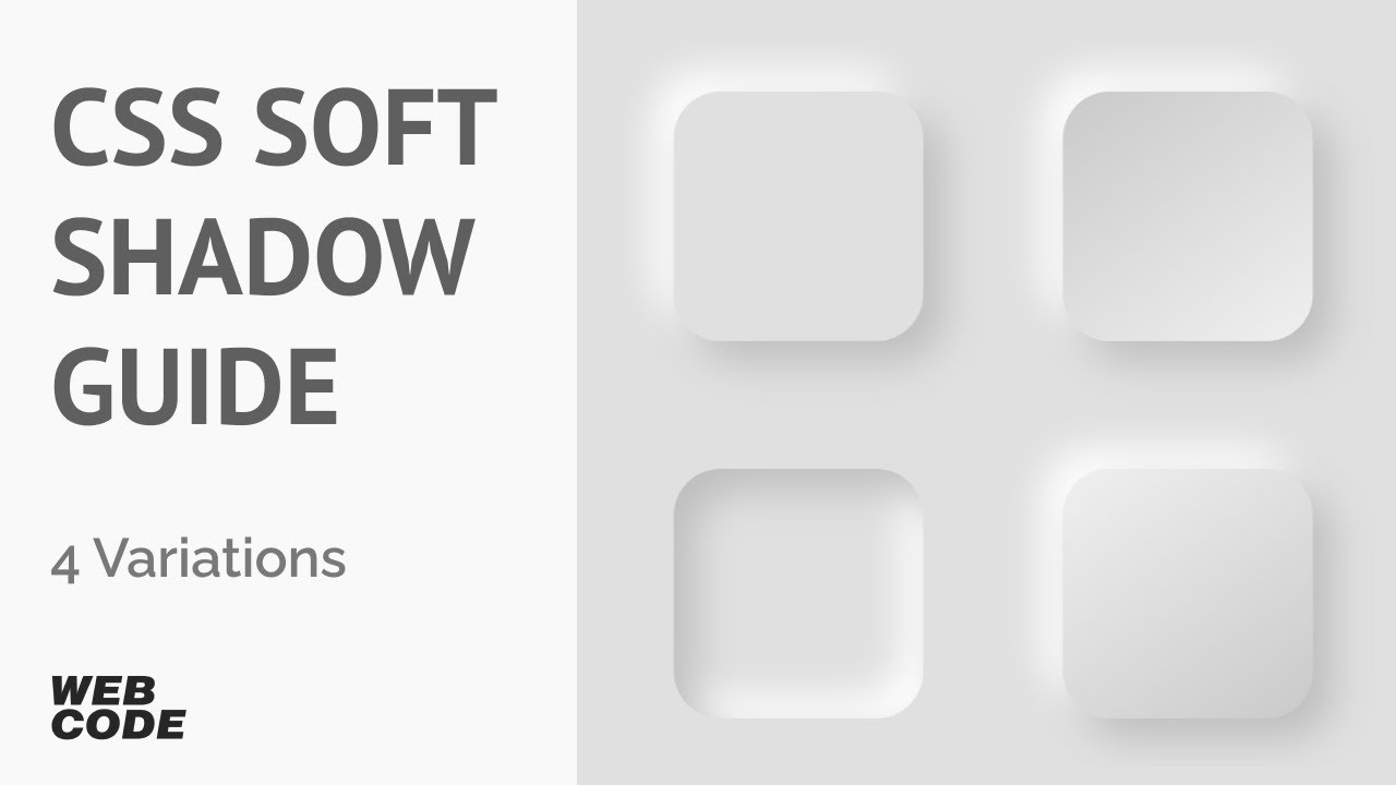 CSS Soft Shadow - Neumorphism Guide. (Quick Tutorial)