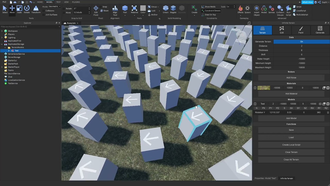How To Spawn Models - Roblox Infinite Terrain Plugin