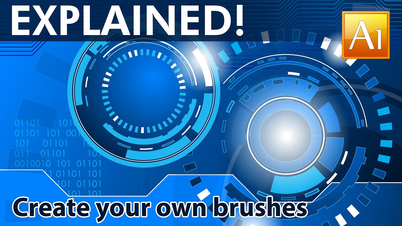 How to create your own Technical Brushes in - Adobe Illustrator Tutorial - 04