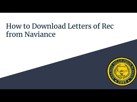 Downloading Letters of Rec from Naviance
