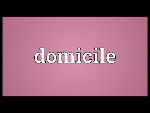 Domicile Meaning