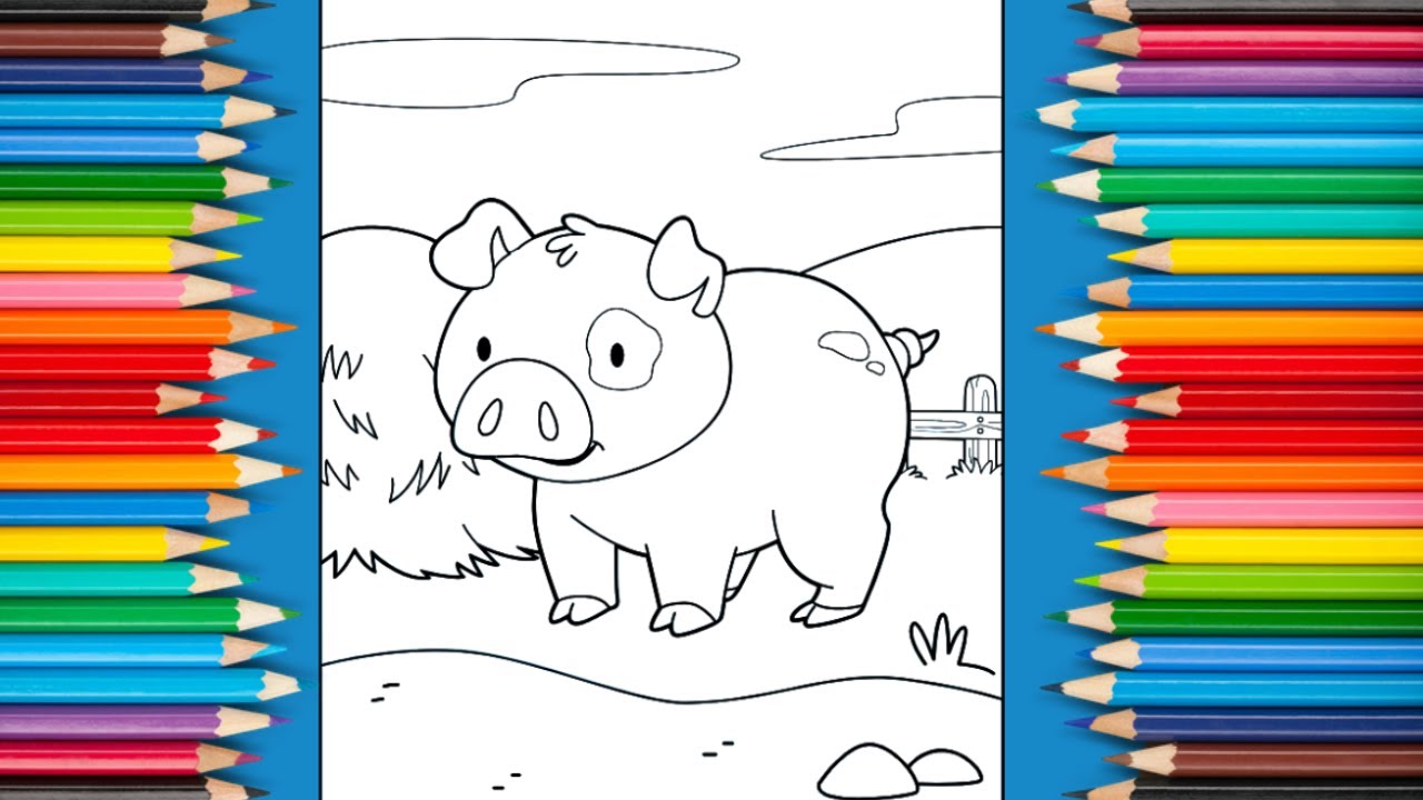 HOW TO DRAWING A PIN AND COLORING THE OTHER ANIMALS /STEP-BY-STEP HOW TO DRAW