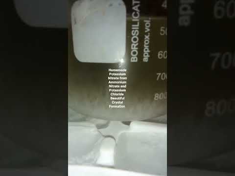 ammonium nitrate and potassium chloride make potassium nitrate. really cool double displacement