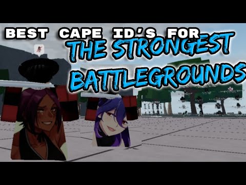 BEST CAPE ID'S for the strongest battlegrounds #thestongestbattlegrounds #roblox