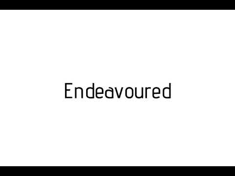 How to pronounce Endeavoured / Endeavoured pronunciation