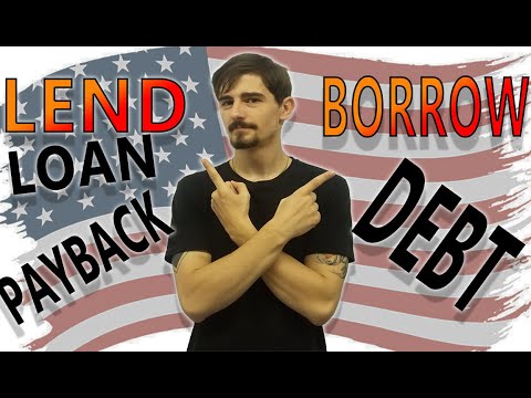 Borrow, Lend, Owe - Money vocabulary