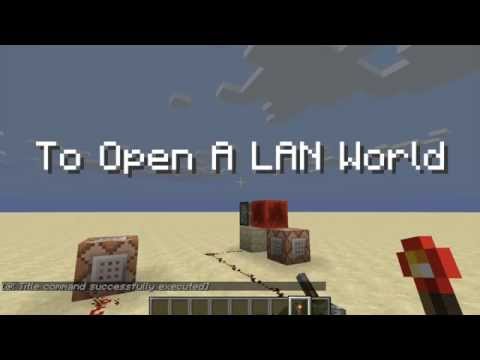 How to Open a LAN World in Minecraft