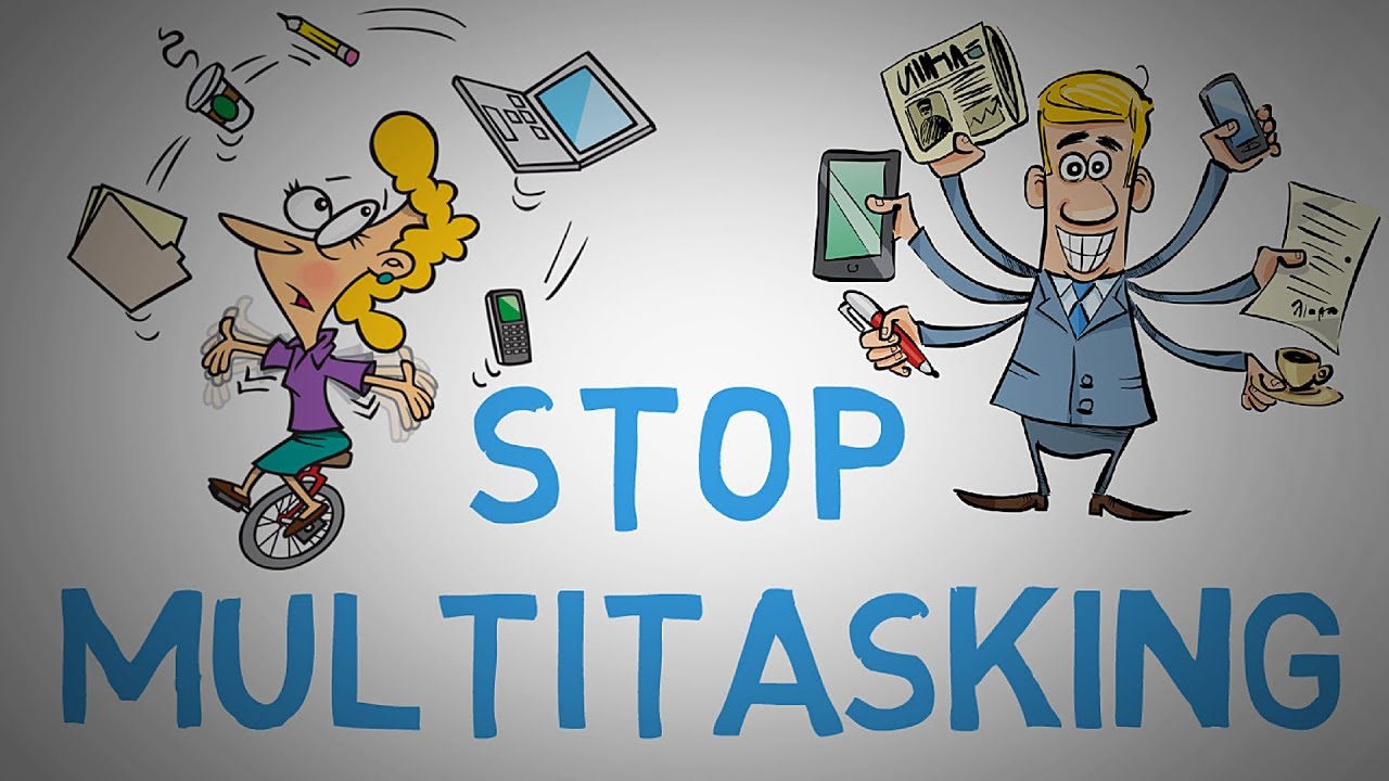 STOP MULTITASKING NOW - Why It's NOT Efficient to Multitask (animated)