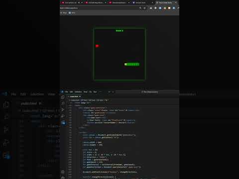 Developing a Classic Snake Game with HTML, CSS & JavaScript! 🎮🔥