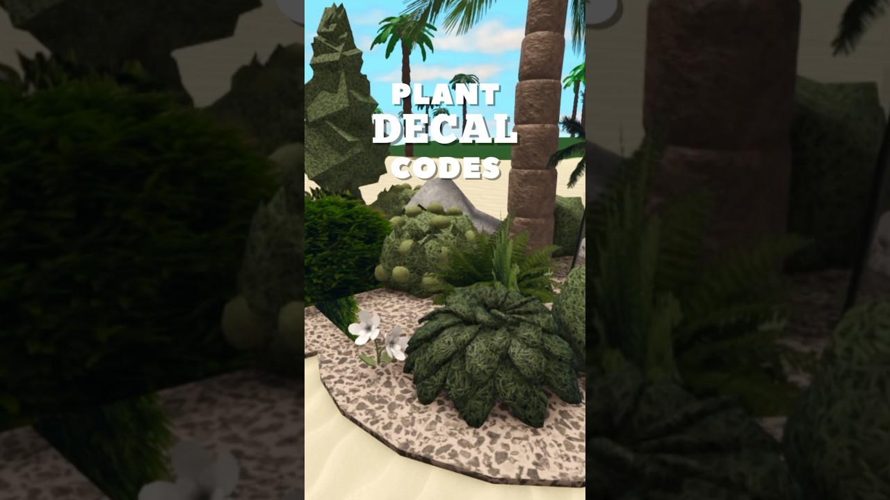 Bloxburg Plant Decal Codes! #bloxburg #roblox #decalcodes #robloxbloxburgspeedbuild #bloxburgbuild