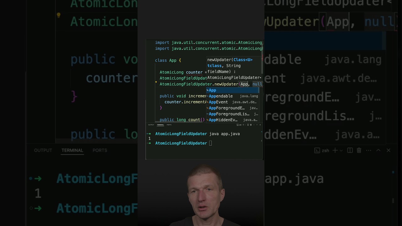 Updating Volatile Longs With AtomicLongFieldUpdater #java #shorts #coding #airhacks