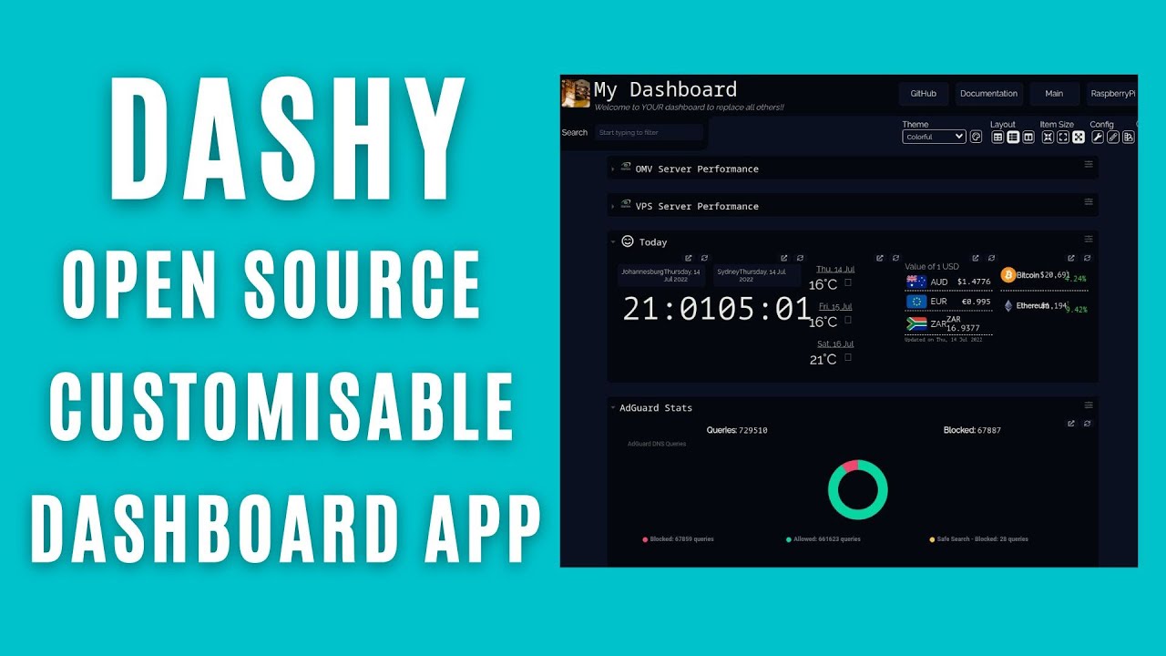 Dashy is an open source, highly customisable, easy to use, privacy ...