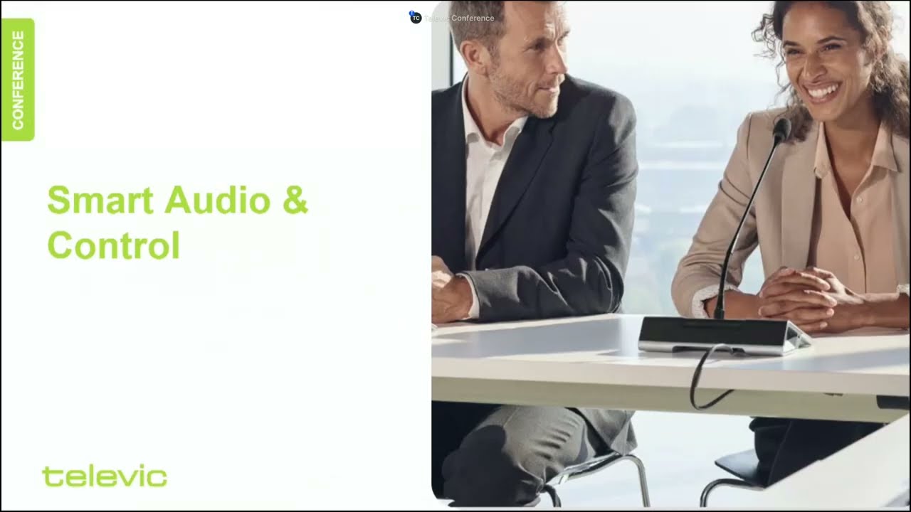 Televic Conference - Webinar - Smart audio & Control