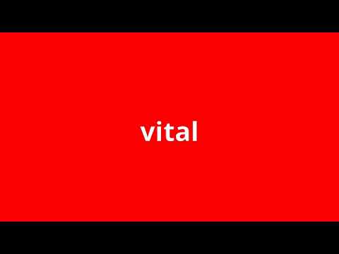 what is the meaning of vital
