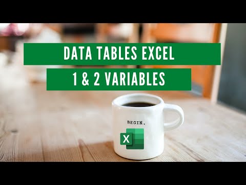 Excel Data Table: What-if Analysis with Multiple Variables