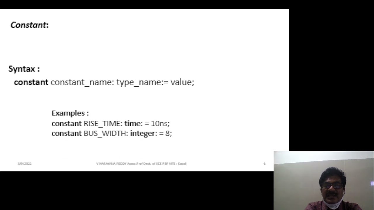 DSD using VHDL UNIT 2 TOPIC 1 Data Objects